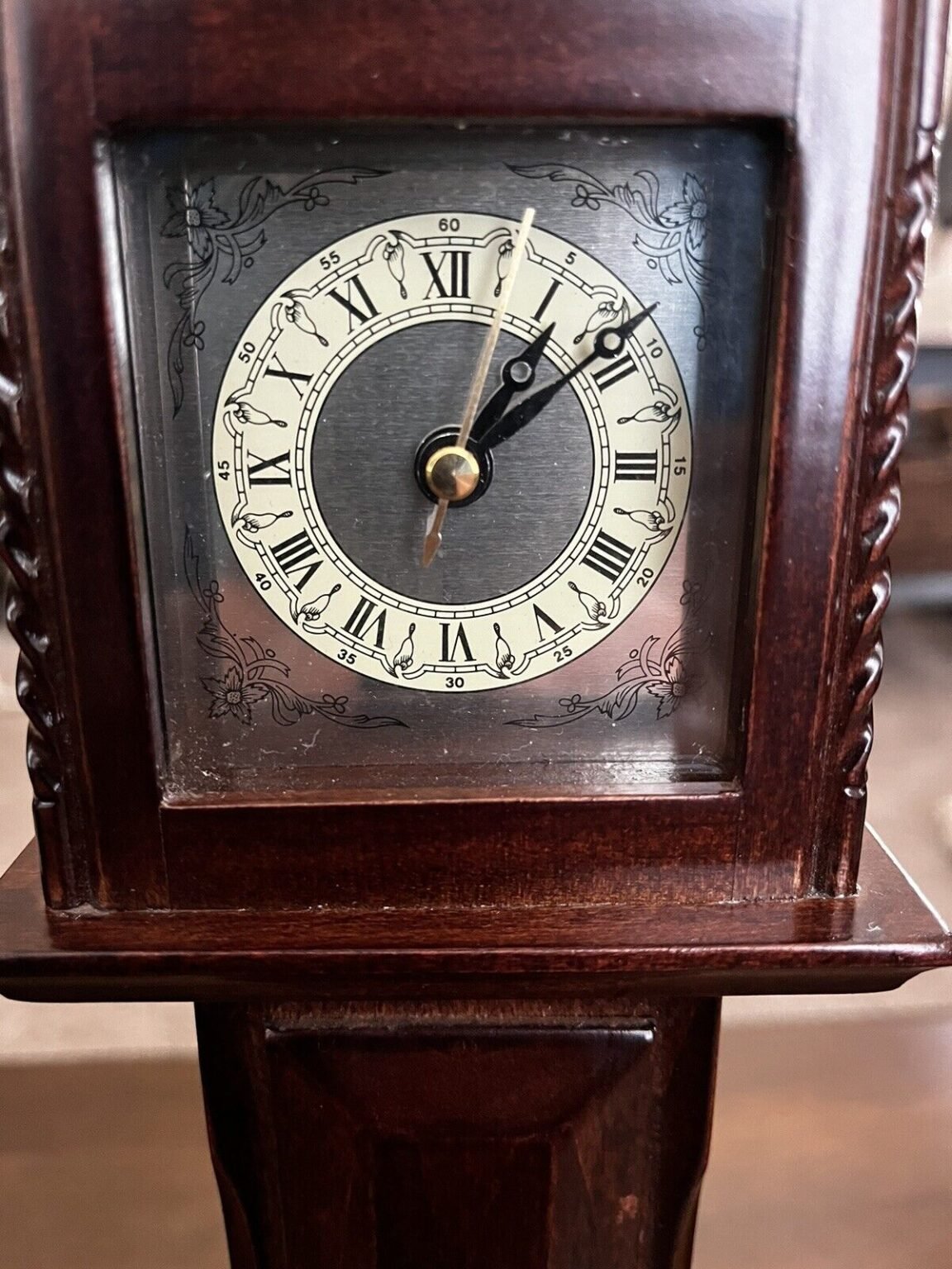 Vintage Bombay Company Grandfather Mantle Clock 1991 Miniature – 101bids