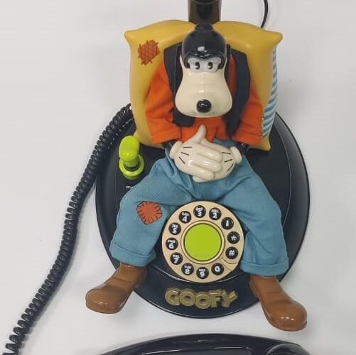 Vintage Disney Telemania Goofy Animated Talking Telephone Landline ...