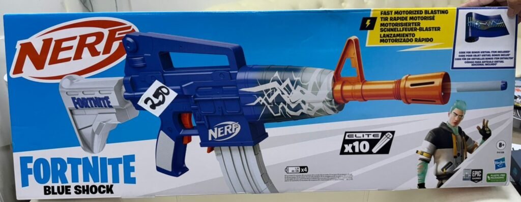 Fortnite Blue Shock Gun – Nerf – 101bids
