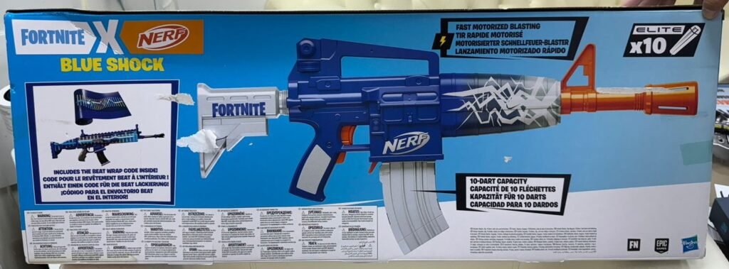Fortnite Blue Shock Gun – Nerf – 101bids